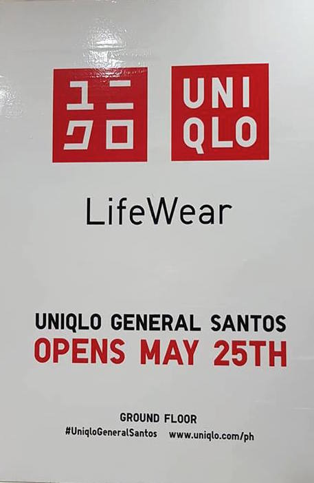 Uniqlo – SM City General Santos is opening soon! – GenSan News Online